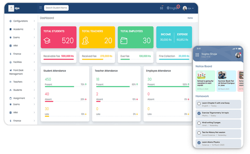 School Management System – Deskbook App